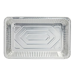 Juvale 15 Pack Aluminum Foil Pans 21 x 13, Full Size Trays for Steam Table, Food, Grills, Baking, BBQ