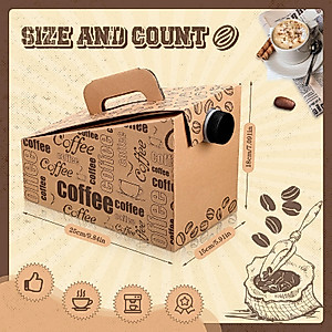 Resholder 10 Pack Coffee Boxes for Catering 96 oz Coffee to Go Container Disposable Coffee Dispenser Insulated Coffee Box Portable Coffee Boxes with Handle for Catering Liquid Carrier