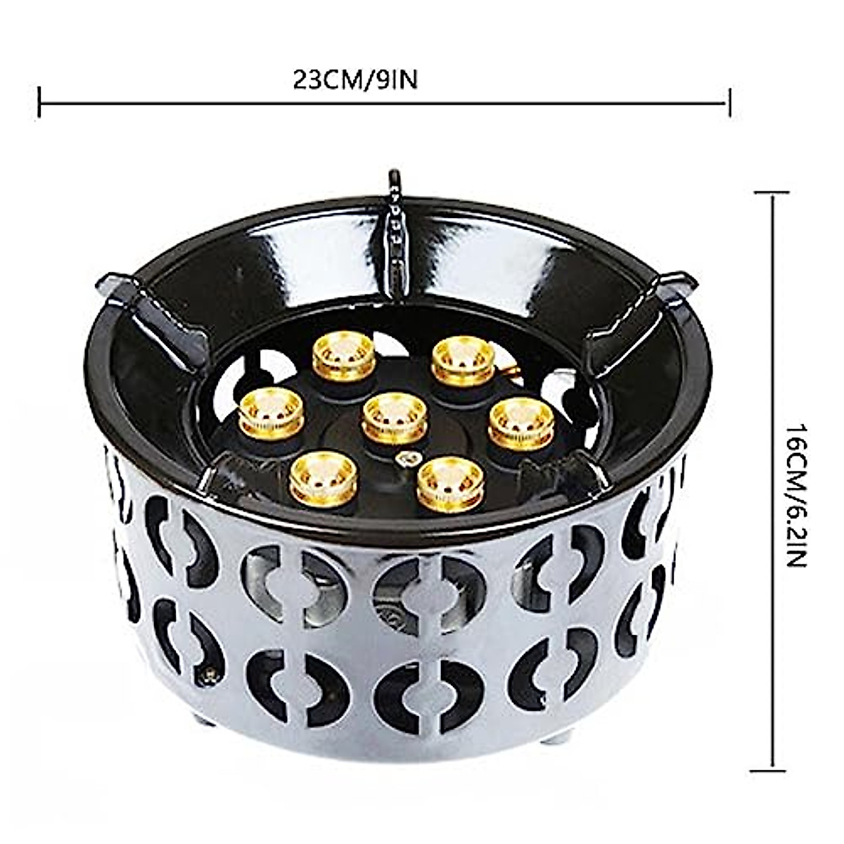 Camping Stove Burner Windproof Camp Stove, Portable Windproof Furnace Stove For Camping, 17800W Strong Firepower, Wind Protection Outdoor Stoves With Evenly Heated For Picnic Hiking Backpacking