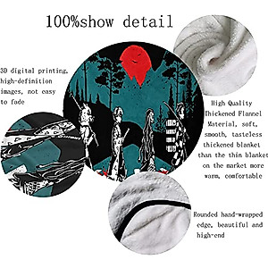 ESRBSO Anime Blanket,Clear Picture Quality Thickened Throw Blanket, Used in The Living Room, Bedroom Sofa and Bedding40×60inch