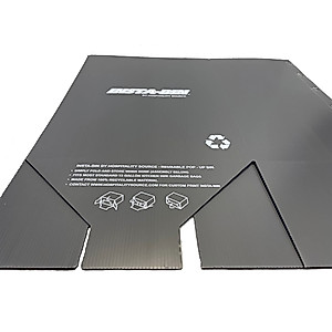 Hospitality Source Insta-bin Dispoable & Reusable Pop-Up Foldable Grey Cardboard Trash Can (Bundle of 25)