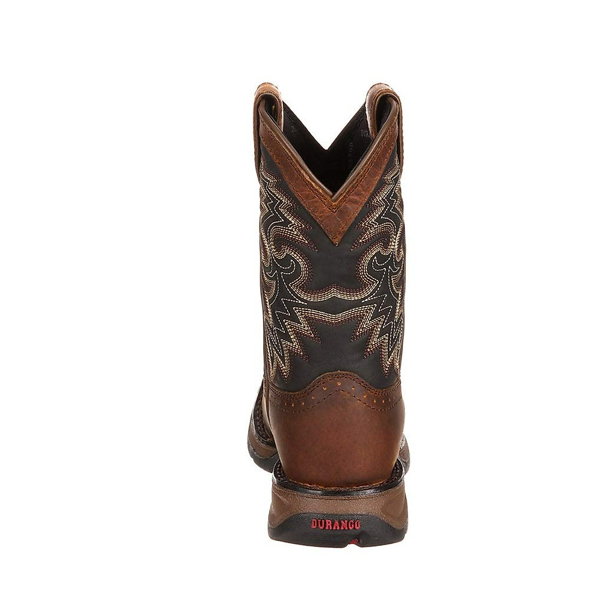 Durango Unisex-Kid's DWBT049 Western Boot, tan Black, 3 M US Little Kid