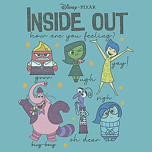 Pixar Inside Out Feels Women's Racerback Tank Top, Tahiti Blue, Large