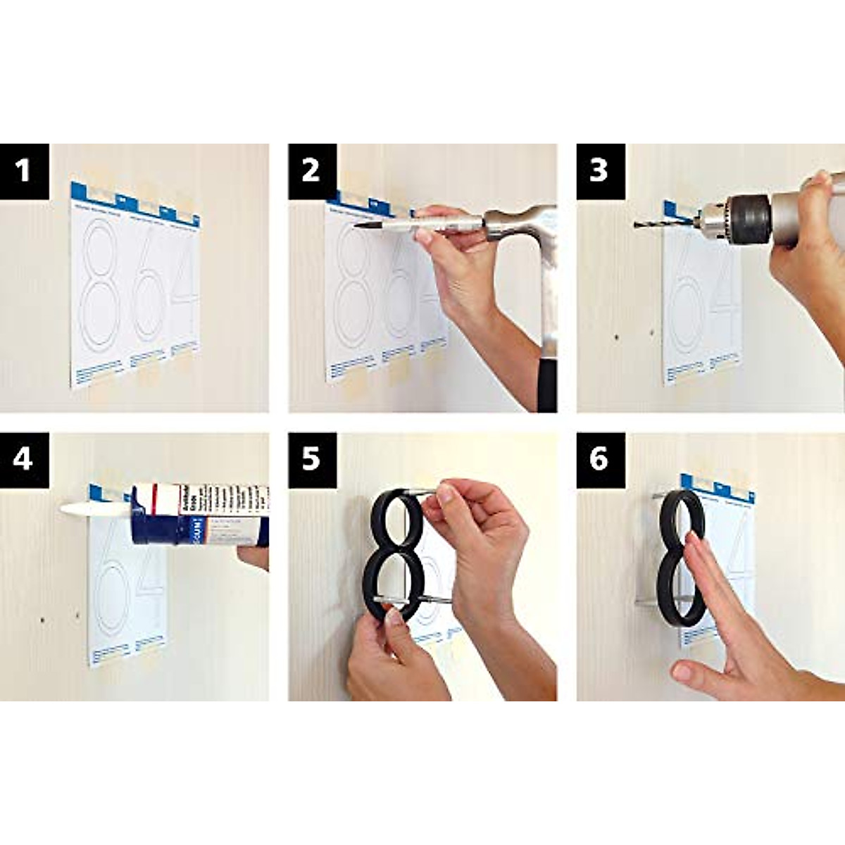 Distinctions by Hillman 844688 5-Inch Floating Mount House Bronze, Number 3