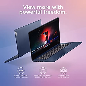 Lenovo 2023 Newest IdeaPad 3i Laptop, 14.0 Inch FHD IPS Display, 12th Gen Intel Core i5-1235U, 16GB RAM, 1TB SSD, Intel Iris Xe Graphics, Fingerprint, Wi-Fi 6, Windows 11 Home, Bundle with JAWFOAL