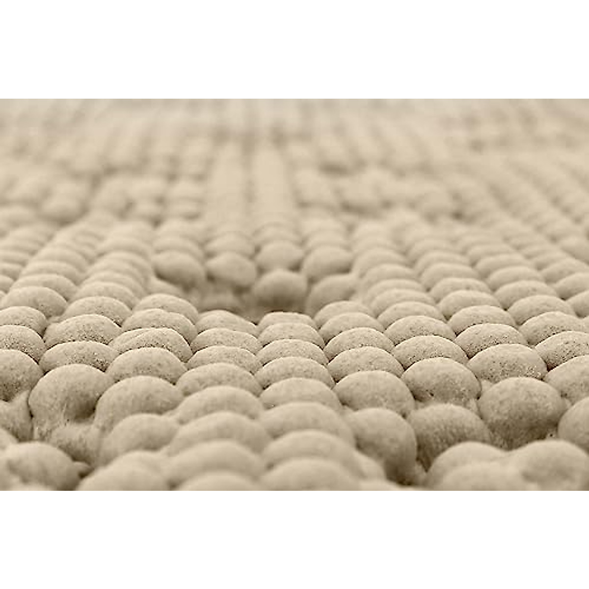 Splash Home Deluxe Softee Bathtub Mat, Non-Slip Extra-Long Shower Mat with 58 Suction Cups and Drain Holes Bath Mat for Tub, 36 L x 17 W, Machine Washable, PVC Foam - Taupe, Twin XL