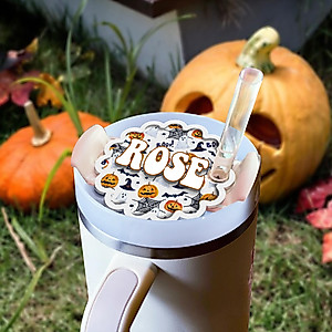 Halloween Basket Tag, Boo Basket Tag, Personalized Halloween Name Tag, Custom Basket Tag, Acrylic Scallop Name Tag, Acrylic Pumpkin Tag