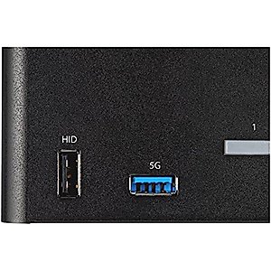 StarTech.com 2 Port Quad Monitor DisplayPort KVM Switch - 4K 60Hz UHD HDR - Desktop 4K DP 1.2 KVM with 2 Port USB 3.0 Hub (5Gbps) & 4X USB 2.0 HID Ports, Audio - Hotkey Switching - TAA (SV231QDPU34K)