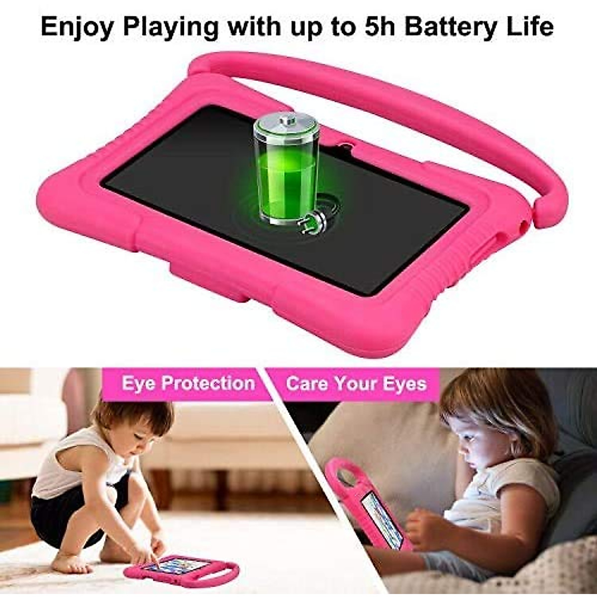 FOREN-TEK Kids Tablet, K88 7 Inch Android 10 Tablet for Kids, 2GB RAM ...