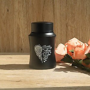 4.5 Inches Small Urn for Human Ashes Stainless Steel Mini Cremation Urn Small Keepsake Urn Human Ashes Container Memorial Ashes Container