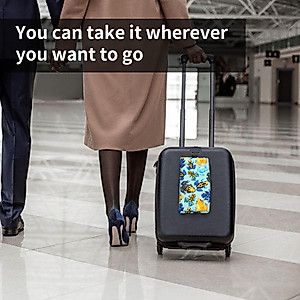 Women Lightweight Makeup Bag Pouch Compatible with Colorful Tropical Frogs Toiletry Bag, Funny Travel Cosmetic Bag Portable Bag with Zip for Office College