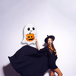 Ghost Balloons Halloween Balloons Orange Pumpkin Balloons Halloween Party Balloons for Halloween Theme Party Decor Spooky Party Supplies Halloween Decoration Balloon Sets-5 Pcs