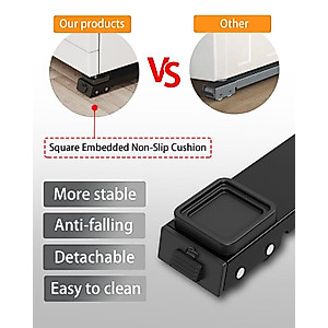 Heavy Duty Appliance Rollers,EWX Fourth Generation Extendable Appliance Rollers Adjustable Base For Washer and Dryer, Easily Move Washing Machine, Furniture,Refrigerators,Wine cooler