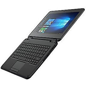 Black Flip design Lenovo 11.6-inch Touchscreen 2-in-1 Business Laptop, Intel Celeron N3060, 4GB Memory, 32GB eMMC, Webcam, Wifi, Bluetooth, Windows 10 Professional (PC) (Renewed)