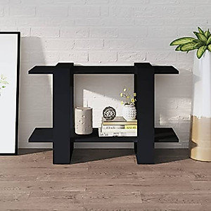 DYRJDJWIDHW Book Cabinet/Room Divider Shelving,Bookcase with Doors,White Bookcase,Suitable for Study, Bedroom, Office, Living Room,Black 31.5"x11.8"x20.1"