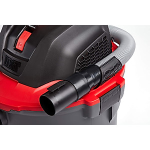 RIDGID 62703 RT1200 NXT 12-Gal. Wet Dry Shop Vacuum with Casters, 5.0 Peak HP Motor, and Pro Locking Hose,Dark Gray and Red
