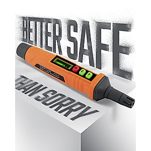 TopTes PT210 Gas Leak Detector, Natural Gas Detector with Audible & Visual Alarm, Locating The Source of Propane, Methane, and Combustible Gas Leaks for Home and RV (Includes Battery x2) - Orange
