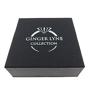 Linked Circles Necklace For Women With Happy 21st Birthday Greeting Card by Ginger Lyne | Sterling Silver Pendant and Chain with Message Card In Logo Black Box | Gifts for Birthday