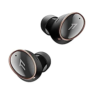 1MORE EVO Noise Cancelling Earbuds, Audiophile Headphones with Dual Drivers, Adaptive ANC, Bluetooth Headphones, HiFi Sound, LDAC, Hi-Res Audio, 6 Mics, 28H Playtime, Wireless Charging, Black