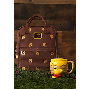 Loungefly x Winnie the Pooh Embroidered Canvas Backpack (One Size, Brown Multi)