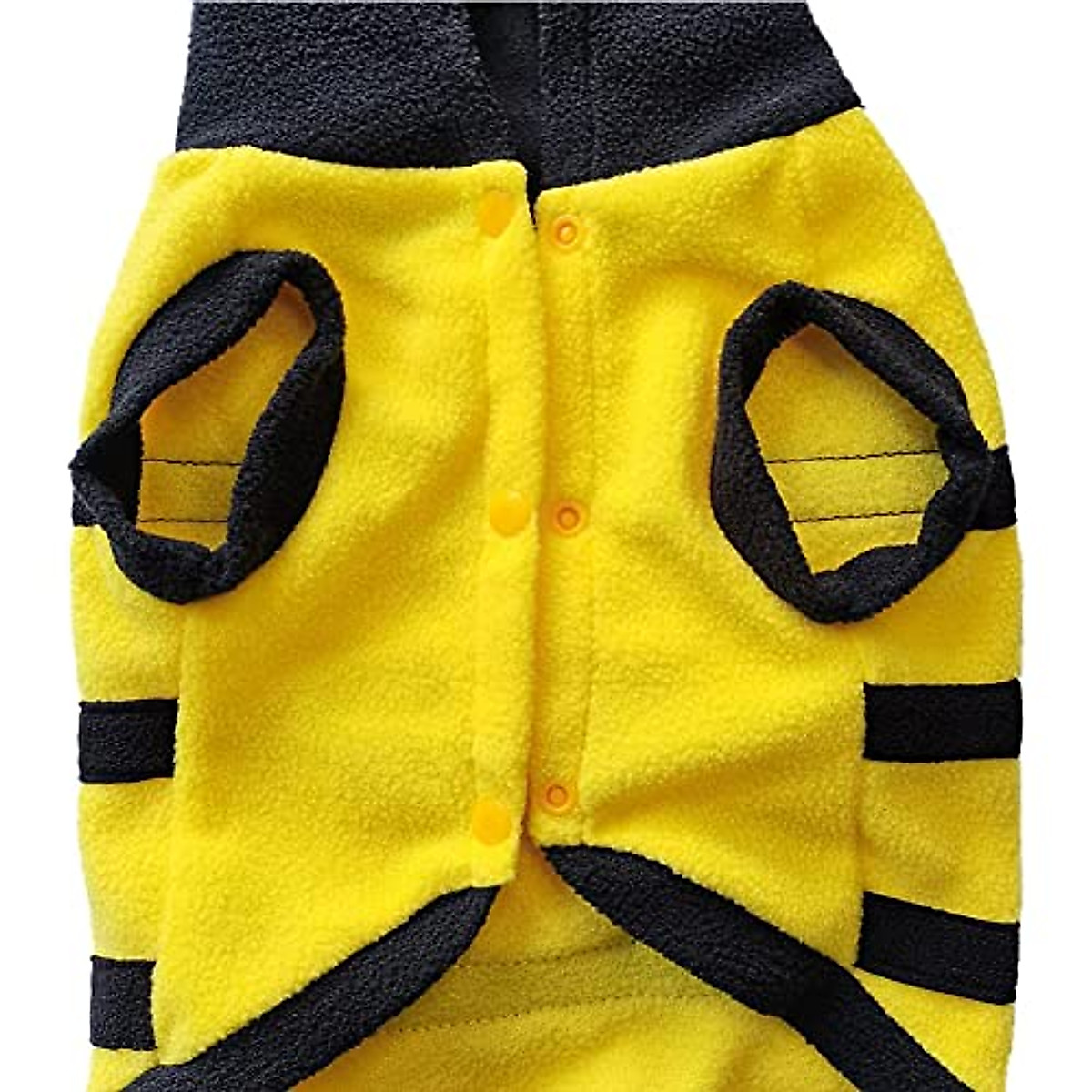 Dog Bee Costume Pet Cute Coat Puppy Clothes Cat Bumblebee Apparel with Hoodies for Small and Medium Dog (M)