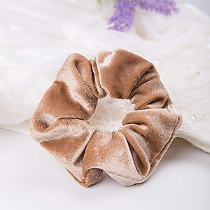 12 Pack Velvet Hair Scrunchies Scrunchy Hair Ties Elastic Hair Bands Ropes Scrunchie for Women or Girls Hair Accessories (12 Colors)