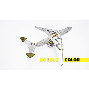 METAL-TIME ANTONOV Mriya AN-225 Exclusive Edition Official Product, Mechanical model, Cargo Aircraft, 3D Model DIY Kit, Airplane Working Model UKRAINIAN DREAM