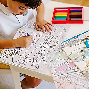 Melissa & Doug Jumbo 50-Page Kids' Coloring Pads Set - Animals, Vehicles, and More