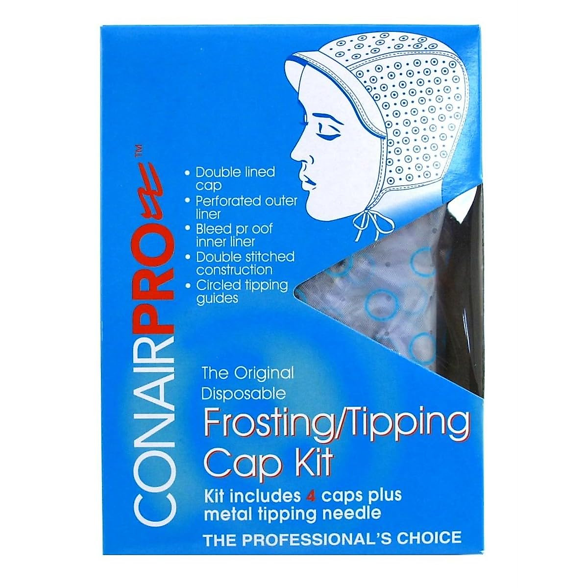 Conair Pro Frosting/Tipping Cap, 4 Count