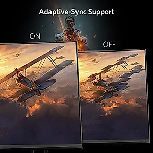 Fiodio 35” Ultra Wide QHD 21:9 Gaming Monitor, with Adaptive Sync, 120Hz Refresh Rate, Picture in Picture, By sRGB 99%, 2xHDMI 2xDisplay Ports, R1800, 3440*1440P, (DP Cable Included), Black (V3L6W)