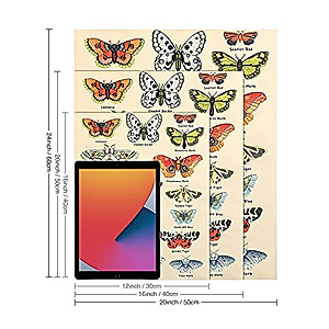 Lourny 3Pcs Flower Tapestry Wall Hanging - Wildflower Plant Floral Fruit Tapestry Butterfly Botanical Small Tapestries for Bedroom Living Room