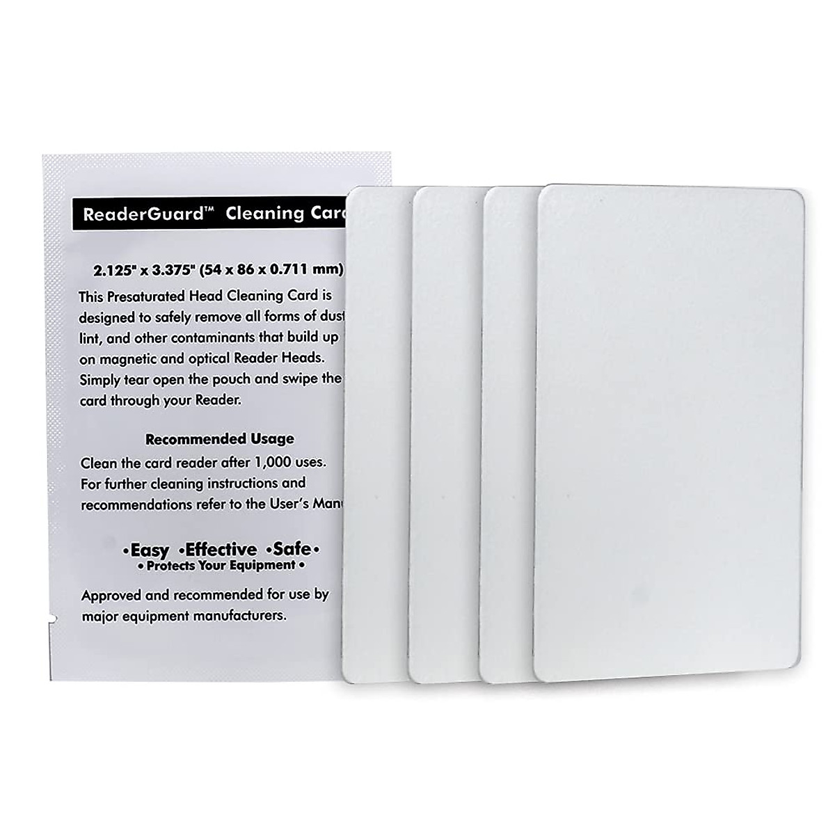 GUTANWU CR80 Cleaning Cards, Dual Side Card Reader Cleaner, POS Swipe Terminal Cleaning Cards (10pcs)