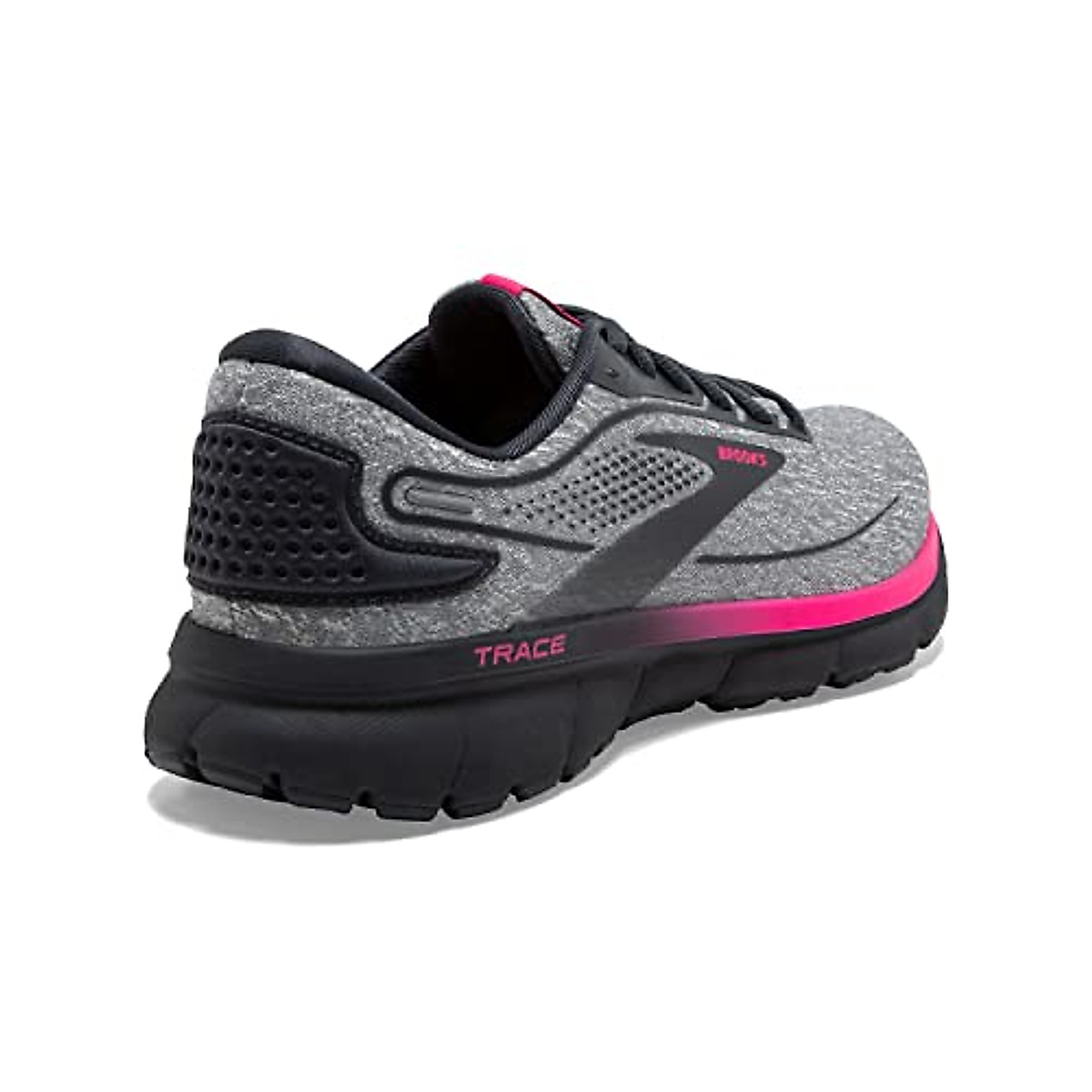 Brooks Women’s Trace 2 Neutral Running Shoe - Oyster/Ebony/Pink - 8.5 Medium