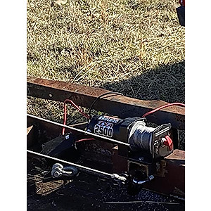 HFT Badland ATV Utility Winch with Wire Rope and Wireless Remote Control ZXR 2500 Lb. Badland