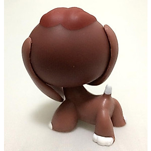 #849 Pet Shop Red Brown Beagle Dog/Chien Animal Green Eyes LPS Toys