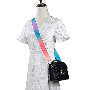Allzedream Crossbody Bag Strap Adjustable Replacement Purse Straps (Gradients)