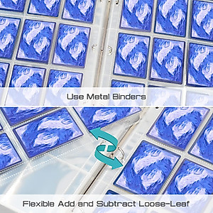 tombert 9-Pocket 720 Cards TCG Binder Compatible with PTCG, Sleeves Card Carrying Case for Baseball Cards, MTCG, etc. PKM-Big