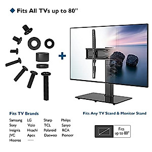 BONTEC Universal TV Mounting Hardware Kit Compatible with Most TVs Up to 80 inch, Includes M4, M5, M6, & M8 TV Screws, Washers & Spacers, Works with Any TV Wall Bracket, Monitor & TV Stand(Black)