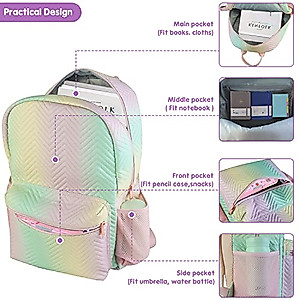 Boczif Kids Backpack with Lunch Bag and Pencil Case, Toddler Backpack for Boys and Girls, Childrens Schoolbag for Kindergarten, School, Travel