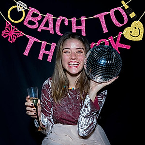 Bach to the Y2K Banner, 2000s Bachelorette Party Banner, Back to the 00s Party Decorations, Miss to Mrs, Retro Y2K Bridal Shower Banner, Throwback Early 2000s Party Decorations, Hot Pink Glitter