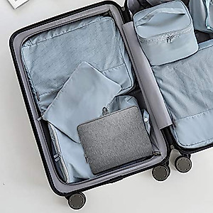 WANDF Foldable Backpack with Shoe Pocket Wet Compartment for Men Women (Grey)