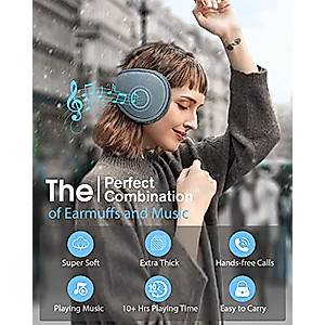 MUSICOZY Sleep Headphones Wireless Bluetooth 5.2 Sports Headband, Bluetooth Ear Muffs for Winter Side Sleepers Workout Running Insomnia Travel Yoga Office Cool Gadgets Tech Unique Gifts, 2 Pack