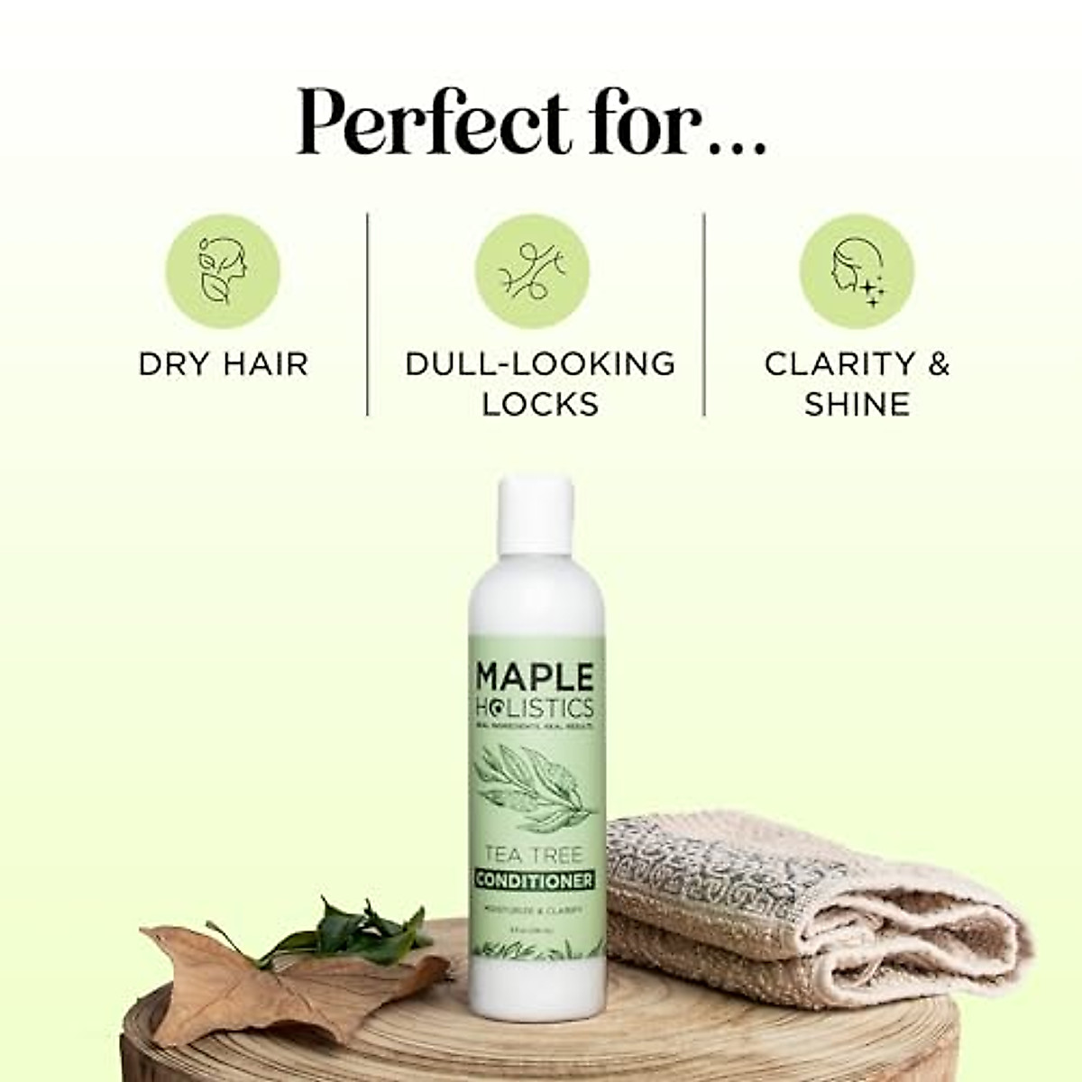Tea Tree Conditioner for Dry Hair - Tea Tree Oil Conditioner for Oily Hair and Sulfate Free Conditioner for Dry Hair - Cleansing Conditioner and Tea Tree Dry Scalp Care with Tea Tree Oil for Hair
