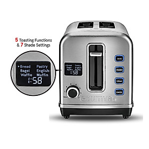 Gourmia GDT2650 Digital Multi-Function Stainless Steel Toaster