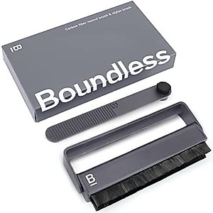 Boundless Audio Record Cleaning Kit - Anti-Static Vinyl Record Brush & Stylus Brush - 2 Piece Vinyl Record Cleaner Kit - Vinyl Brush & Stylus Cleaner