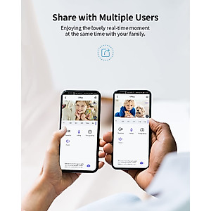 2.4/5G Wi-Fi Camera for Home Security Camera, Indoor Camera for Pets/Nanny, pet Camera with 2-Way Audio, Sound Detection, Night Vision, black
