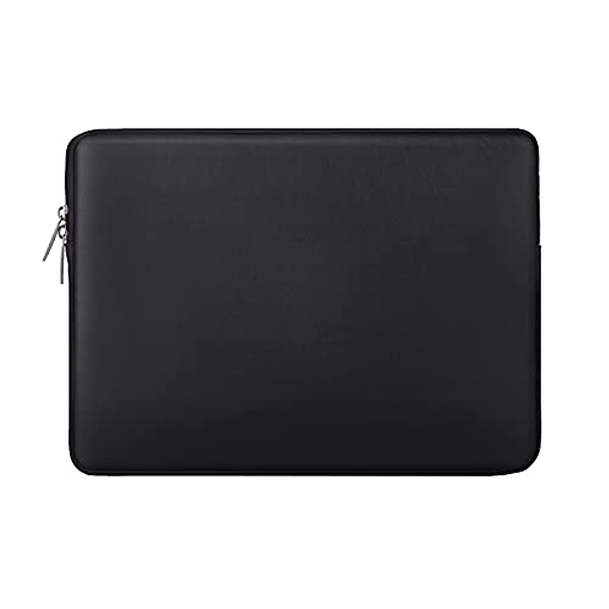 RAINYEAR 11 Inch Laptop Sleeve Soft PU Leather Case Protective Water Resistant Zipper Cover Padded Carrying Bag Compatible with 11.6 MacBook Air Surface for 11" Chromebook Notebook Computer(Black)