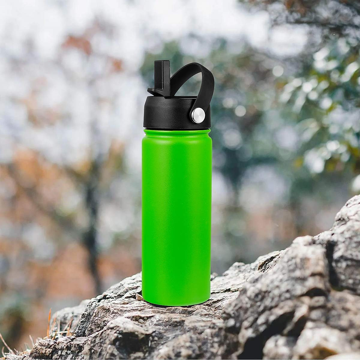 RRegeny Straw Lid for Hydro Flask Wide Mouth 32 40 oz, Straw Lids with Flexible Handle and Straws Compatible with HydroFlask, Replacement Sports Flex Cap Wide Mouth Top 32 40 oz