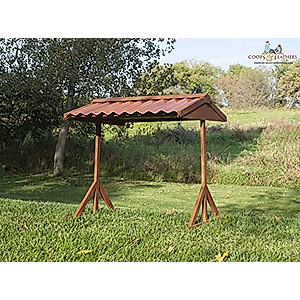 Coops & Feathers Food & Water Shelter-Keep Birds from Roosting on Feeders/Waters and & Prevent Food from Getting Wet