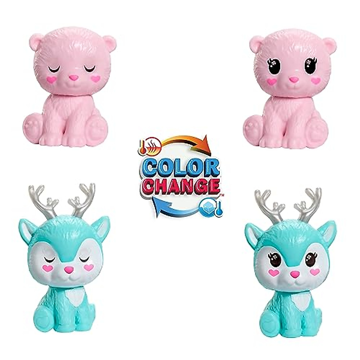 Barbie Cutie Reveal Advent Calendar & Doll, Blue & Pink Hair, 25 Surprises Include Clothes, Accessories & Color-Change Pets